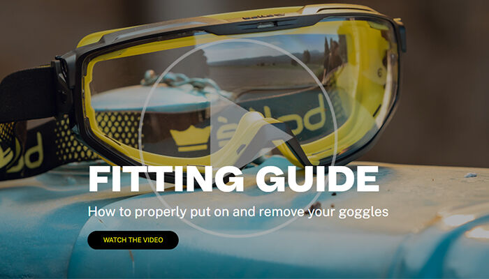Fitting Guide: How to properly put on and remove your goggles