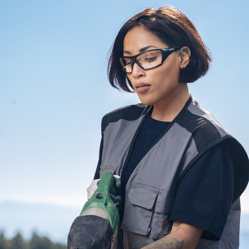 HUSTLER | Clear eco-designed safety glasses | Bollé Safety